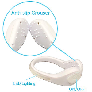 Shoe Clip Lights (2 Pack) Reflective Safety Night Running Gear for Runners Joggers Bikers Walkers, Color Changing RGB Strobe and Steady Color Flash Mode, Water Resistant and Bonus Screw Driver