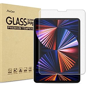 ProCase for iPad Pro 12.9 Inch 6th 5th 4th 3rd Gen 2022 2021 2020 2018 Screen Protector, Matte Tempered Glass Anti-fingerprint Film Guard for iPad Pro 12.9 6 5 4 3