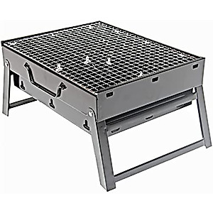 BBQ Grill Outdoor Gas grill 2pcs Charcoal grill, a portable, lightweight and compact folding tool, is used for outdoor barbecues, cooking, camping, picnics and parties.