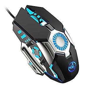 iFCOW Wired Gaming Mouse 6400DPI Macro Programming Mouse for PC Laptop Desktop