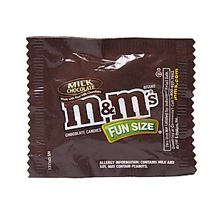 M&M's Fun Size Candy Coated Milk Chocolate Candy Bulk Pack (5 lbs) in Resealabe Bag