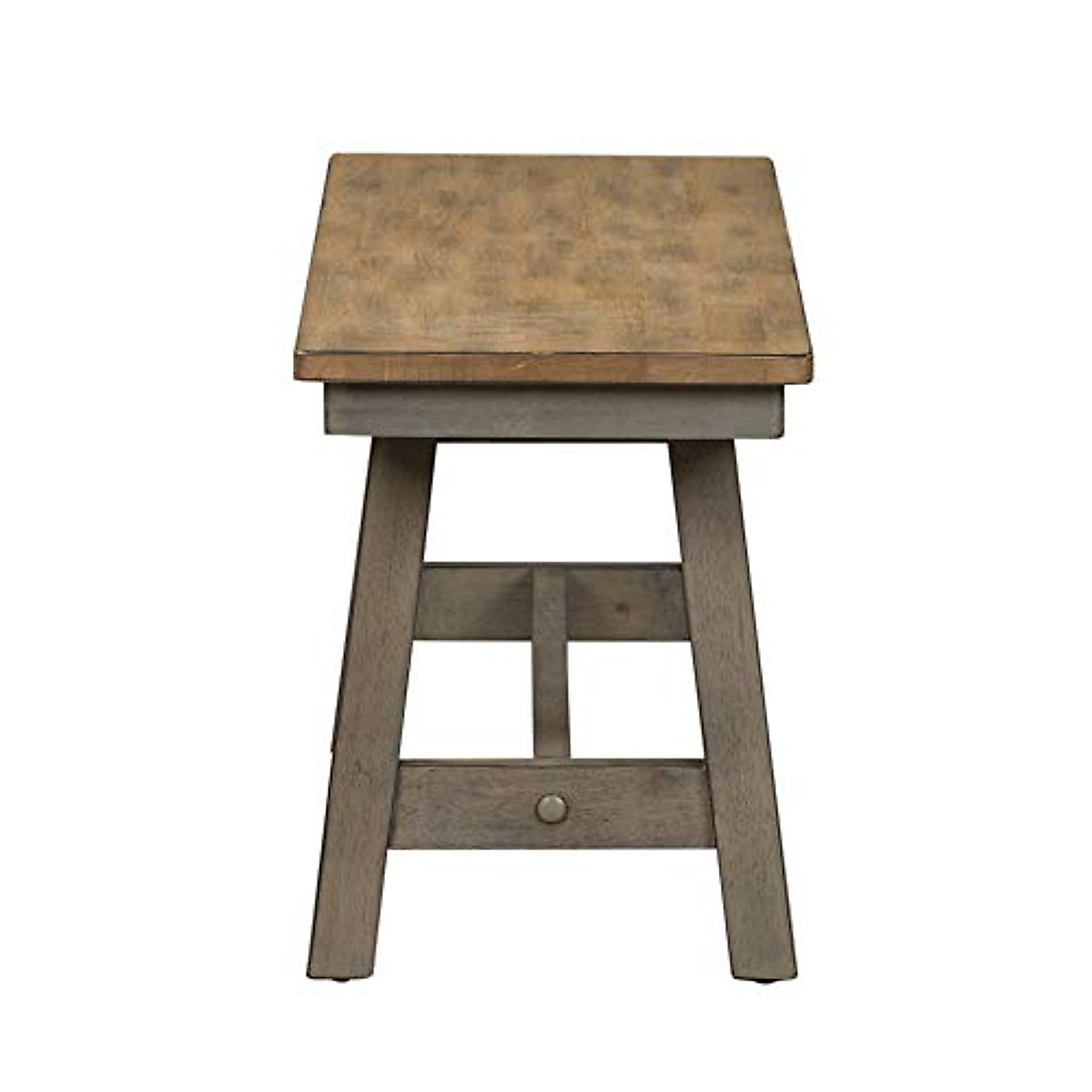 Liberty Furniture Industries Lindsey Farm Backless Bench, W48 x D14 x H18, Light Gray