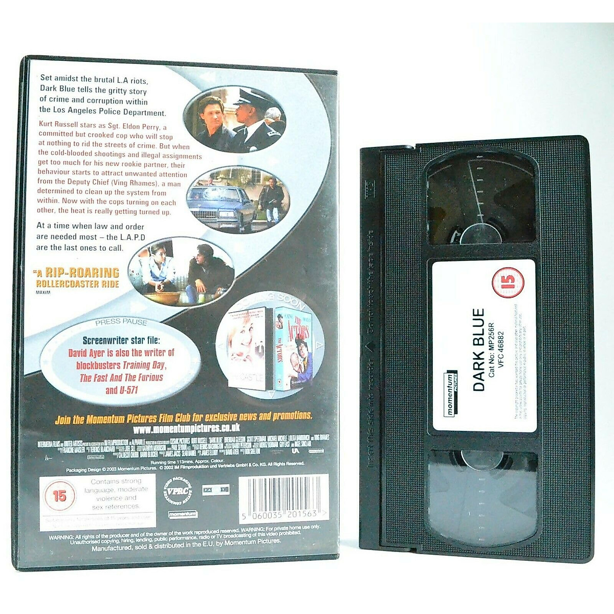 Dark Blue: Based On J.Ellroy Novel - Thriller - Large Box - K.Russell - Pal VHS