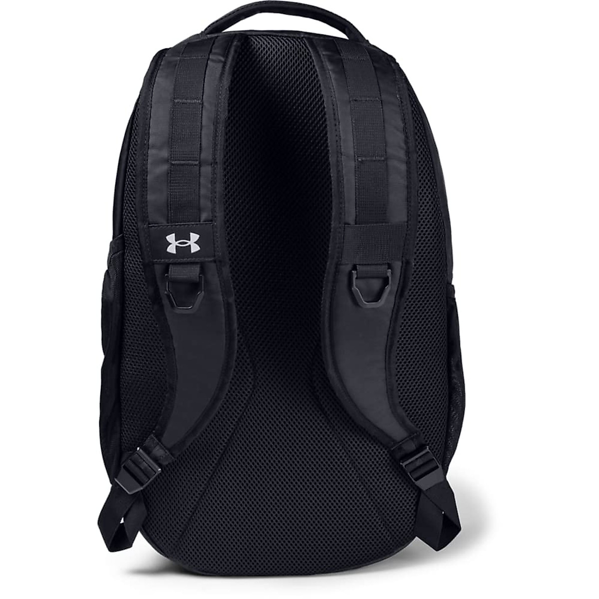 Under Armour unisex-adult Hustle 5.0 Backpack , Black (001)/Silver , One Size Fits All