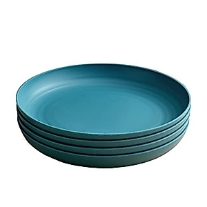ROLTIN ?Kitchen Dinner Plates Sets Round Plate Dish Plate Household Fruit Bowl Dish Kitchen Dish Plate for Salad Candy Dessert Fruit Pastry Plate Set 4-pack Ceramic Flat Plates