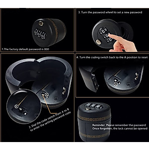 (Pack of 2) Combination Bottle Lock - Cork Bottle Combination Digital Lock Wine Whiskey Bottle Lock