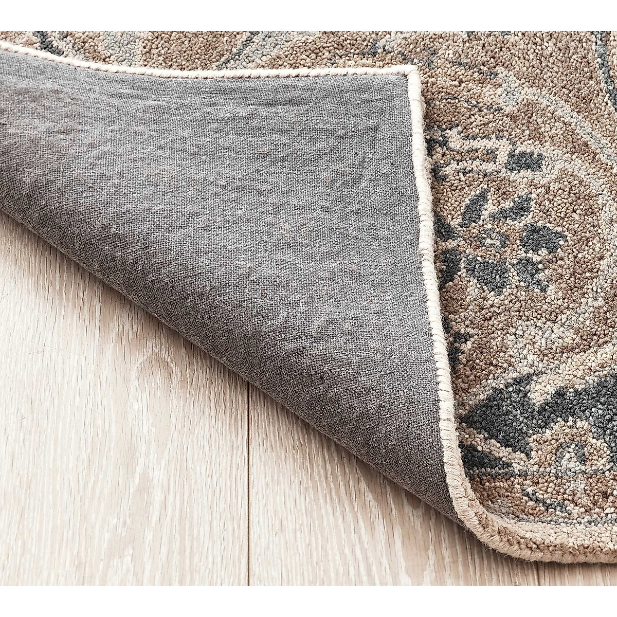 Nolan Natural PB Traditional Handmade Tufted Wool Carpet Area Rugs for Home (9X12)