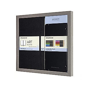Moleskine Sketchbook & Watercolor Pencil Set Hard Cover (5 x 8.25) Sketch Pad for Drawing, Watercolor Painting, Sketchbook for Teens, Artists, Students, 104 Pages