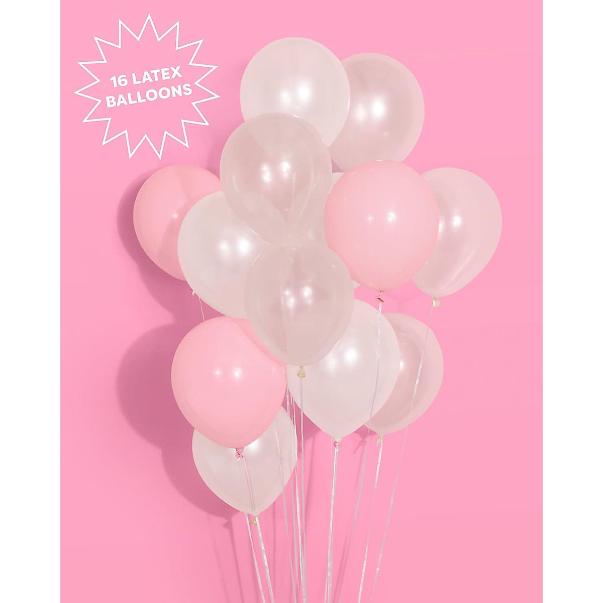 xo, Fetti Party Decorations Pink Latex + Iridescent Foil Bow Balloons - 20 pk | Bachelorette Decorations, Bow Birthday Party, Bridal Engagement Decor, Coquette Cute, Baby Shower, Tea Ribbon Decor