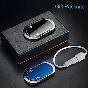 NMEGOU Newest USB Cigarette Lighter Magnetic Phone Holder Car Mount Stand Ring Clip for iPhone 11 case Samsung Cell Phone Ring Lighter. Patent No.201830690795.2