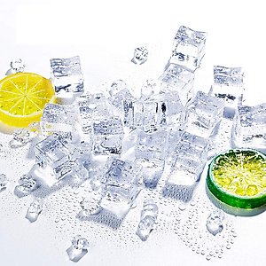 50 Pcs 20mm Clear Fake Ice Acrylic Decorative Ice Cubes Display for Home Decoration Wedding Centerpiece Vase Fillers,Photography Props&Kitchen Decoration
