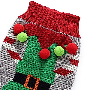 BABAHU Knitted High Collar Diamond Plaid Cat Dog Sweater, Cat Dog Accessories, Cat Dog Apparel, Pet Sweatshirt