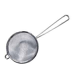Cuisinox Fine Mesh Strainer, Stainless Steel with Handle, 3" x 8"