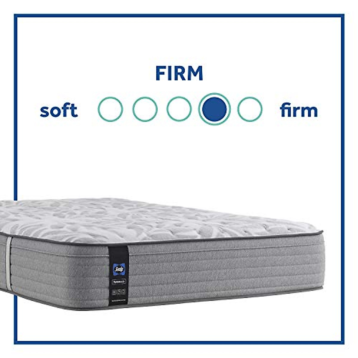 Sealy Posturepedic Spring Silver Pine Faux Eurotop Firm Feel Mattress and 5-Inch Foundation, California King
