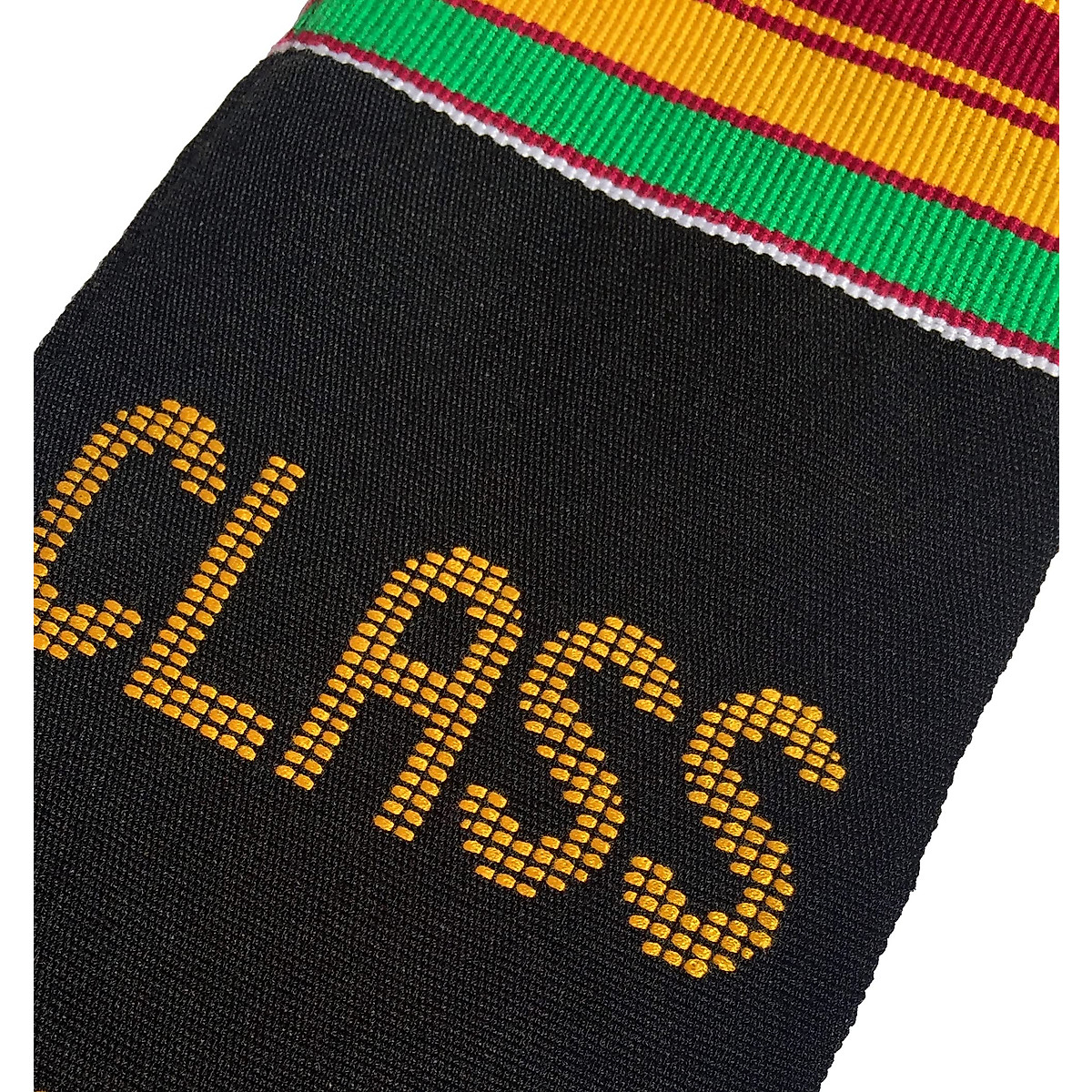 ADVANSYNC Black Grads Matter Class of 2024 Premium Handwoven Kente Cloth Graduation Stole (BGM 2024)