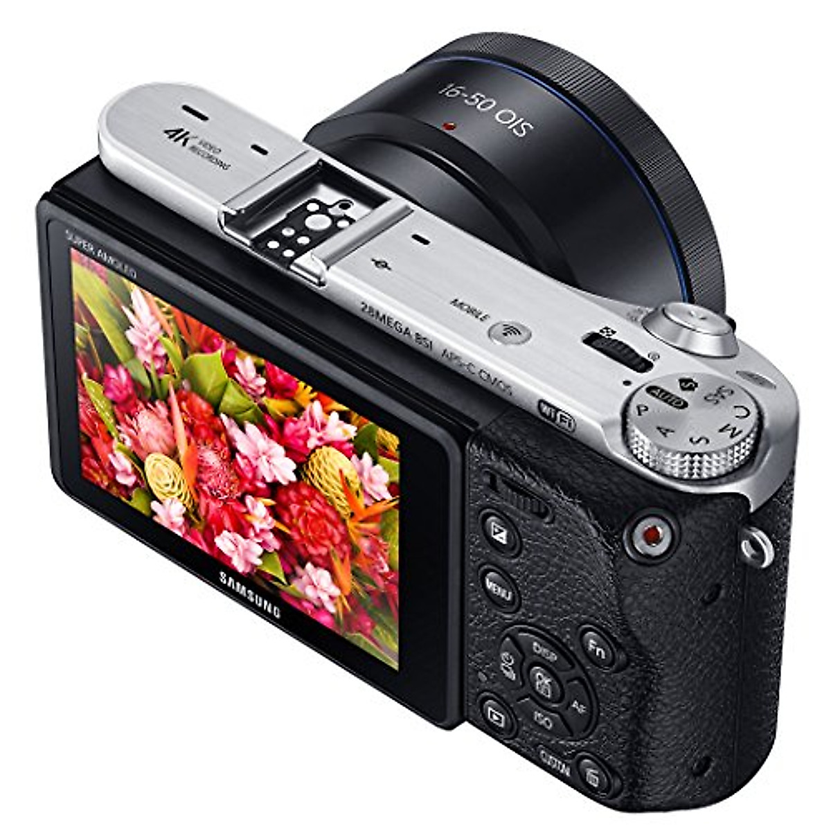 Samsung Electronics EV-NX500ZBMIUS NX500 28 MP Wireless Smart Compact System Camera with Included Kit Lens