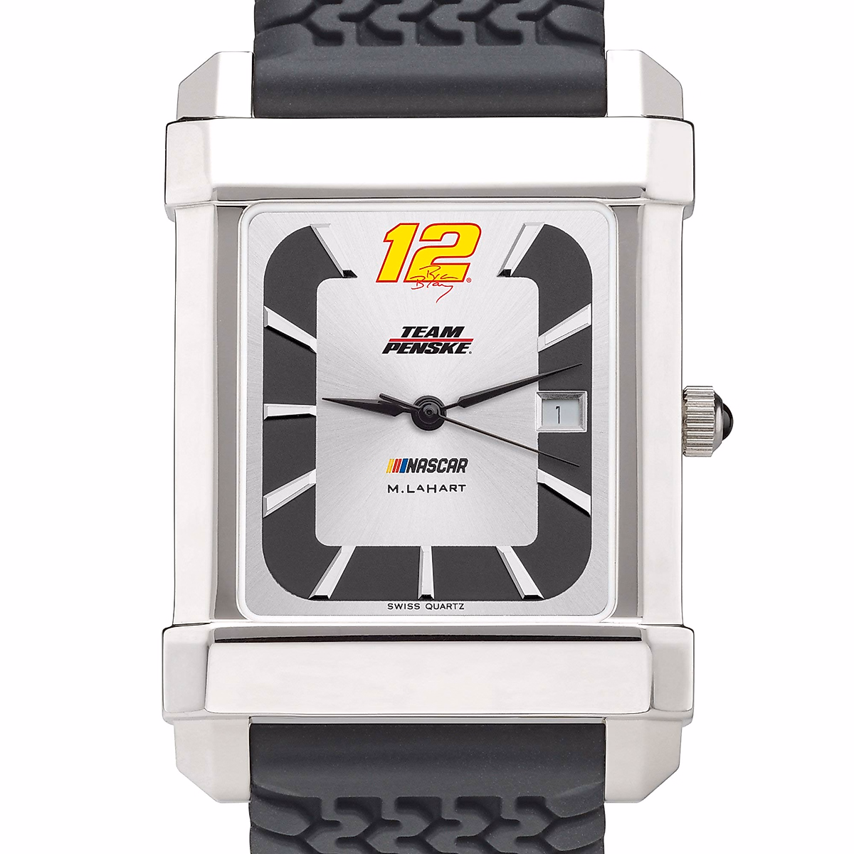 M. LA HART Ryan Blaney #12 Speedway Watch with Rubber Strap
