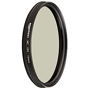 Amazon Basics Circular Polarizer Camera Lens Filter - 72 mm