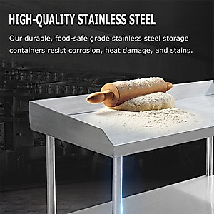 KITMA Stainless Steel Equipment Grill Stand with Undershelf for Restaurant - Heavy Duty Griddle Stand Table - 48x28 Inches…