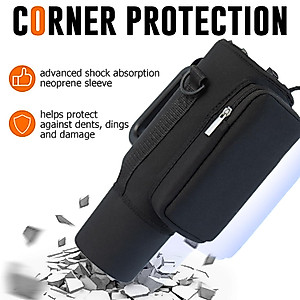 CONIJIWA Water Bottle Carrier Bag With Straw Covers Cap for Stanley 40 oz Tumbler Cup，Adjustable Shoulder Hand Strap,Stanley Cup Accessories for Walking Hiking Travelling Camping