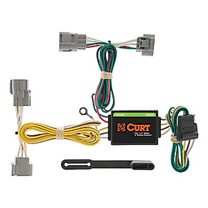 CURT 55513 Vehicle-Side Custom 4-Pin Trailer Wiring Harness, Select Toyota Tacoma, T100, Hilux , Black