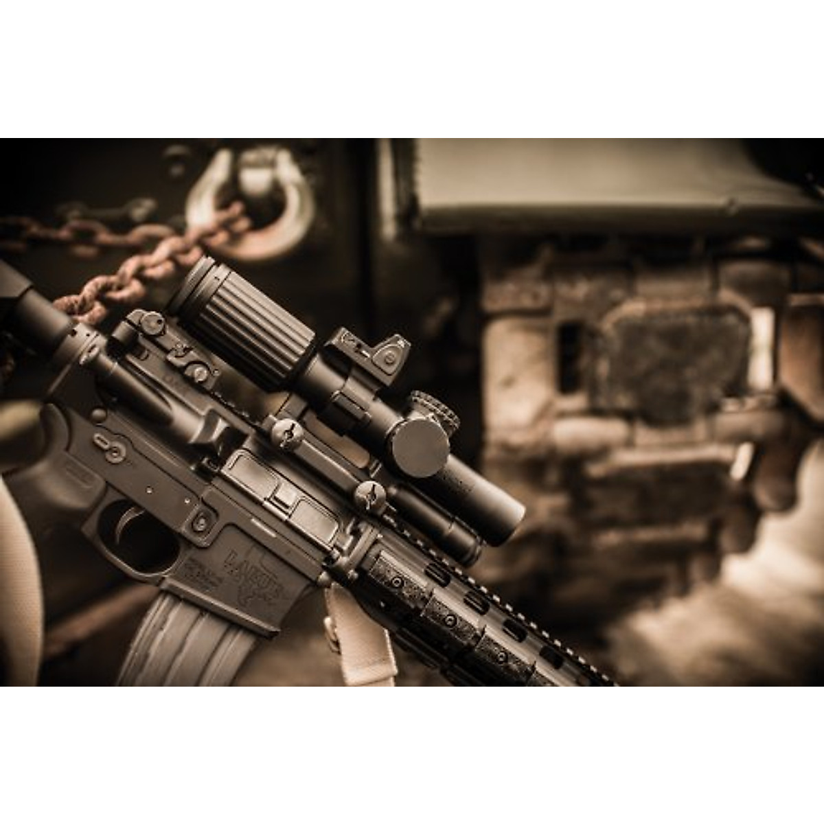 Trijicon VCOG 1-6x24 Riflescope Red Segmented Circle/Crosshair .223/55 Grain Ballistic Reticle with Thumb Screw Mount