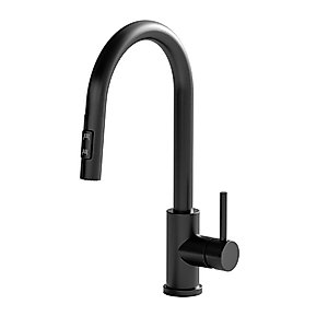TRE Home Kitchen Faucets, Kitchen Faucet with Pull Down Sprayer, Kitchen Sink Faucet, RV Faucets Kitchen, Utility Sink Faucet with Sprayer, Laundry Sink Faucet, Single Hole Kitchen Faucet Only