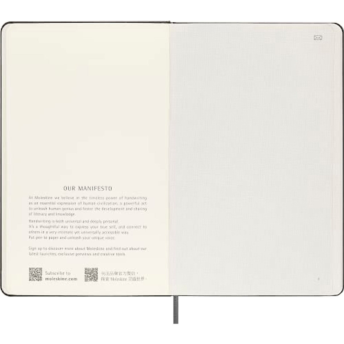 Moleskine Smart Notebook, Large, Plain, Black, Hard Cover (5 x 8.25)
