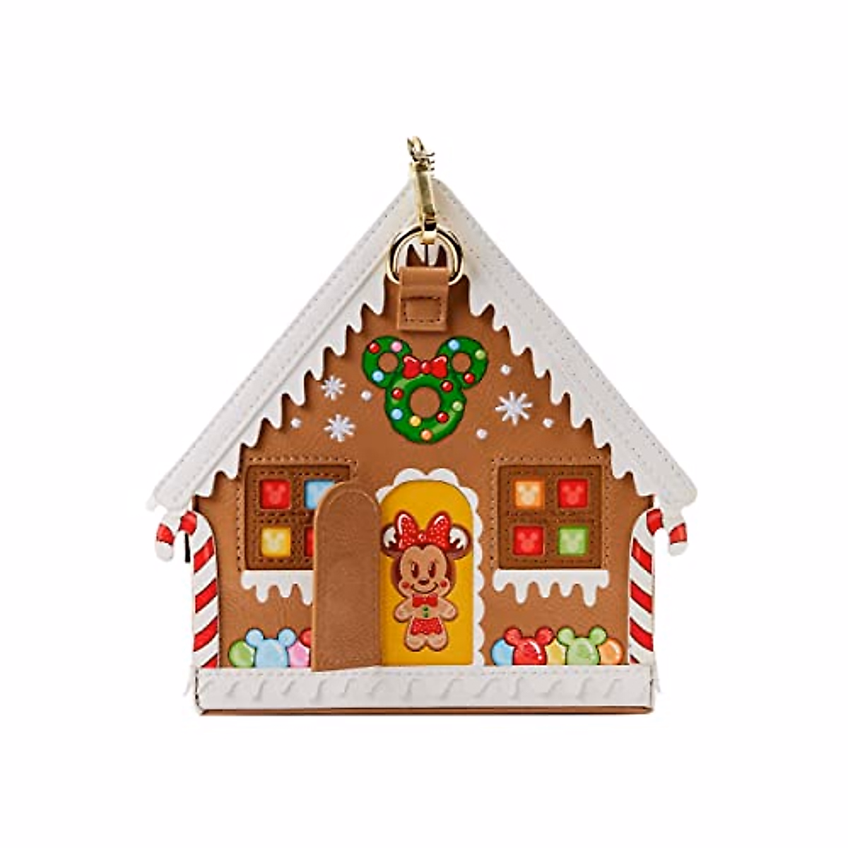 Loungefly Stitch Shoppe Minnie Gingerbread House Bag Standard