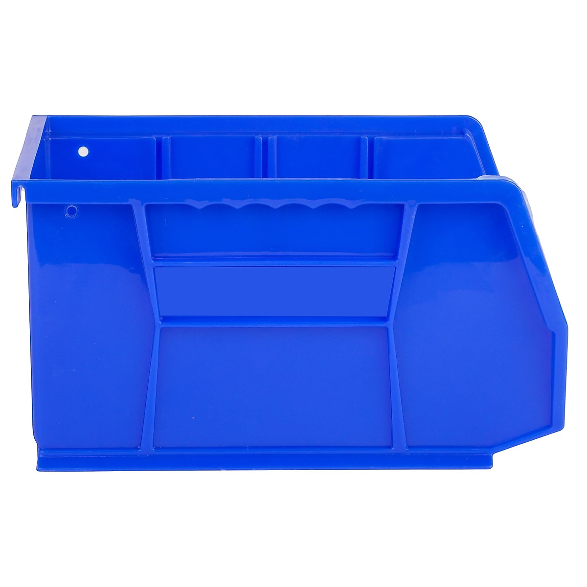 Hudson Exchange 9-1/2" x 6" x 5" Plastic Stackable Storage Bin and Hanging Container (Blue)