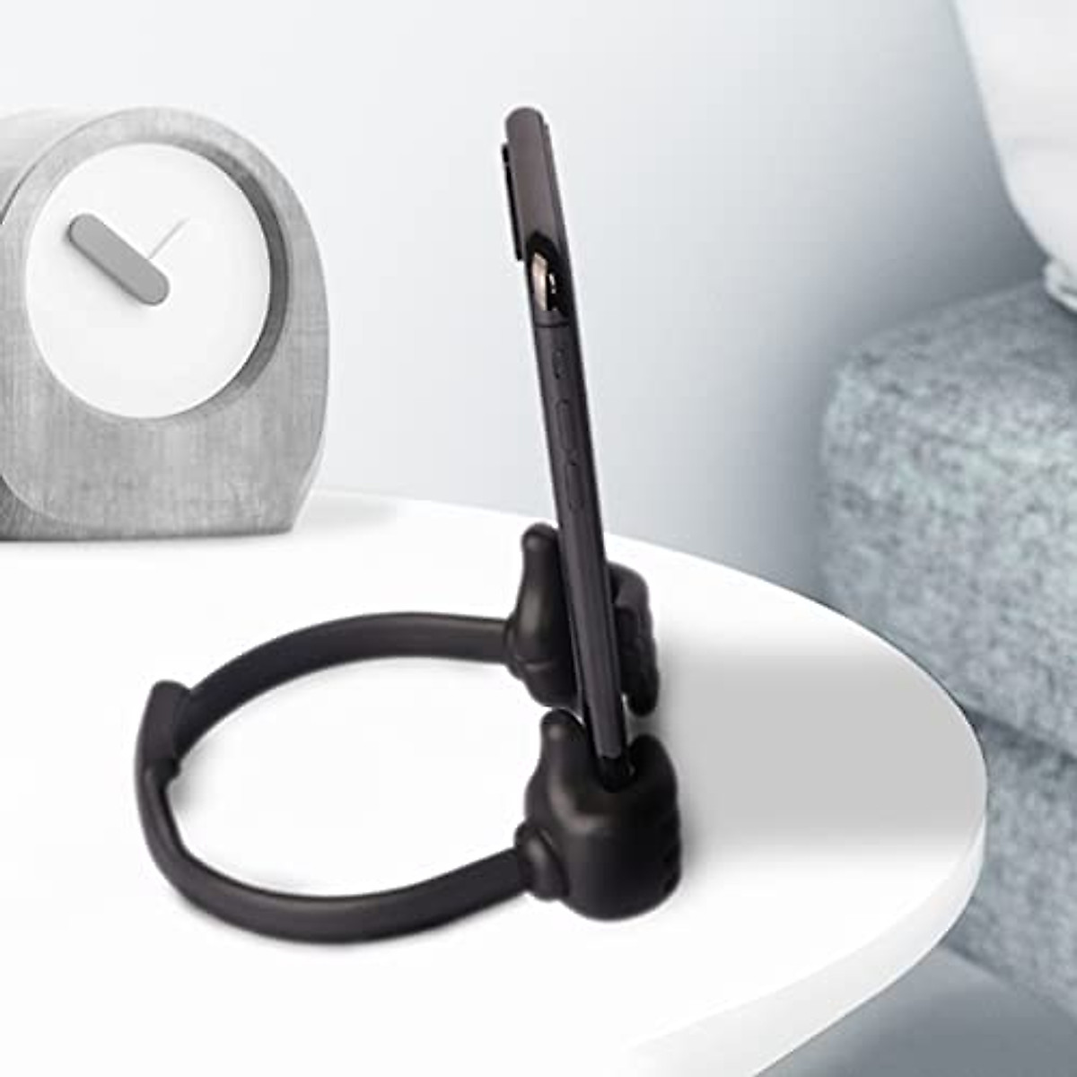 SAFIGLE 4Pcs Lazy Thumbs Up Cell Phone Holder for Desk, Creative Flexible Cell Phone Stands Lazy Phones Stand with Hand Holder Desk, Cellphone Thumb Holder Multi-Angle Phone Holder