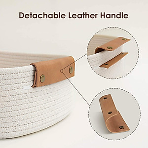 CHICVITA Black Woven Storage Basket, Toy Bin for Living Room, Decorative Rope Basket for Books, Towels, Maganizes, Rectangle Shelf Baskets, Gift Basket Set of 3