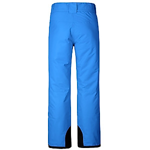 Skieer Men's Mountain Ski Pants Waterproof Insulated Warm Thickened Snow Pants(Black,Medium)