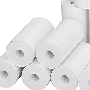 10 Rolls Thermal Paper, 2.24 x 0.98in White Thermal Paper for Portable Bluetooth Pocket Mobile Printer