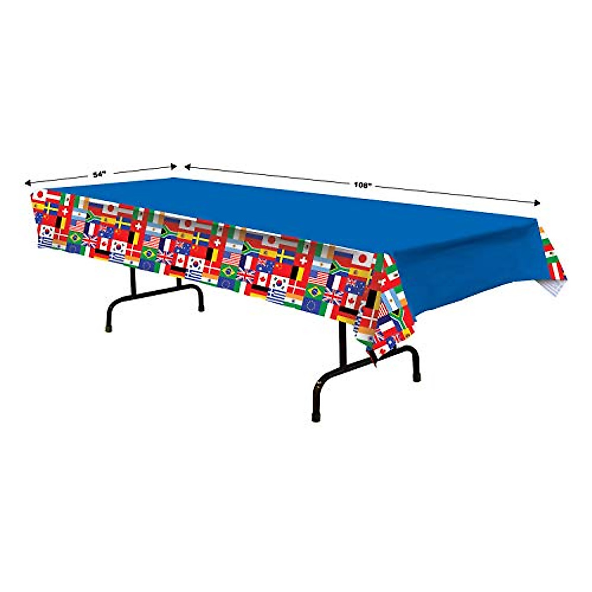 International Flag Tablecover Party Accessory (1 count) (1/Pkg)