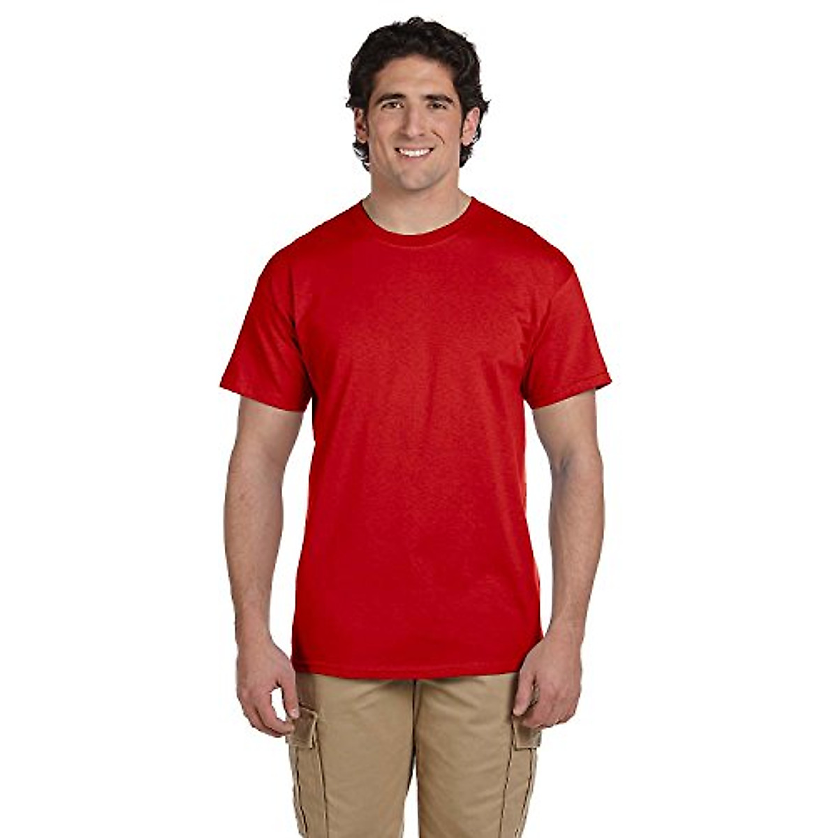 Fruit of the Loom 5 oz, 100% Heavy Cotton HD T-Shirt, XL, True RED