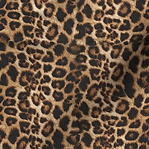Spoonflower Fabric - Cheetah Leopard Brown Tan Printed on Petal Signature Cotton Fabric Fat Quarter - Sewing Quilting Apparel Crafts Decor
