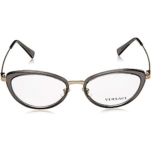 Versace VE1244-1399 Eyewear Frame PALE GOLD/GREY TRANSP W/DEMO LENS 53MM