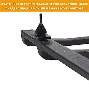 GABEROAD Grate Rubber Feet Compatible with Greystone Magic Chef Rec pro Gas Stove Top Range Grate Foot Rubber Pads Stove Parts Rubber feet Bumpers 10 Pack
