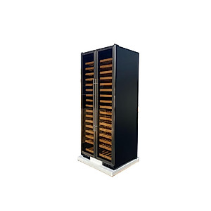 Elite Kitchen Supply Commercial Wine Cooler Dual Zone Refrigerator, ETL NSF 300-350 Bottles Reversible Fridge Merchandiser, Restaurant Bar Grocery Store