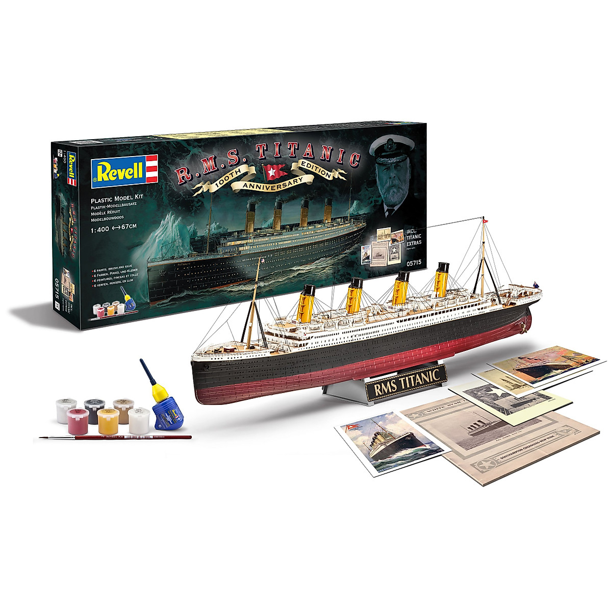 Revell 05715 1:400 RMS Titanic 100th Anniversary Edition Gift Set