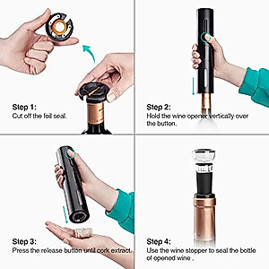 mafiti Wine Bottle Opener Stopper Electric Automatic Wine Corkscrew Christmas Gifts Set