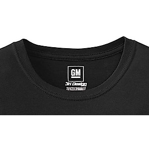 JH DESIGN GROUP Men's Chevy Bow Tie Distressed American Flag T-Shirt (Large, Black)