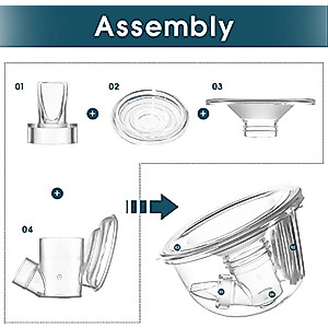 Belmikal Flange 17mm Compatible with Momcozy/TSRETE/PADRAM/LoveOfLive/OMFMF Wearable Breastpump, Wearable Breast Pump Shield/Flange, Momcozy Pump S9/S10/S12 Use with Wearable S9|S10|S12 Parts Replace