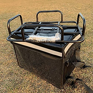 SAMC Pizza Food Delivery Bag Bundle with Rear Rack for Motorcycle Delivery Drivers