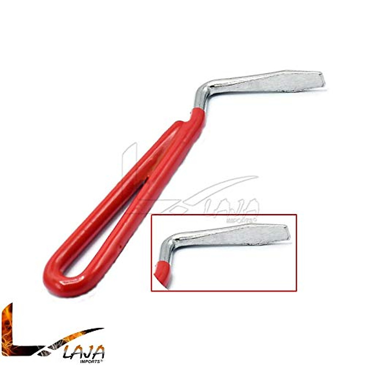LAJA Imports Farrier Tool Hoof Pick Red Rubber Handle Stainless Steel Livestock Supplies