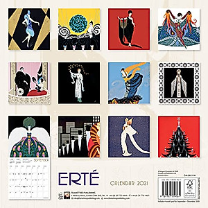 Erté Wall Calendar 2021 (Art Calendar)