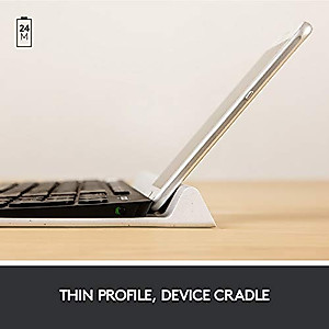 Logitech K780 Multi-Device Wireless Keyboard for Computer, Phone and Tablet – FLOW Cross-Computer Control Compatible – Speckles