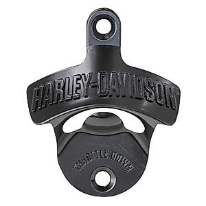 Harley-Davidson Custom Throttle Down Wall Mount Bottle Opener - Zinc Alloy
