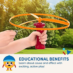 Battat – Flying Disc Toy – 2 Launchers & 4 Discs – Helicopter Playset – Outdoor Toys For Summer – 3 Years + – Skyrocopter